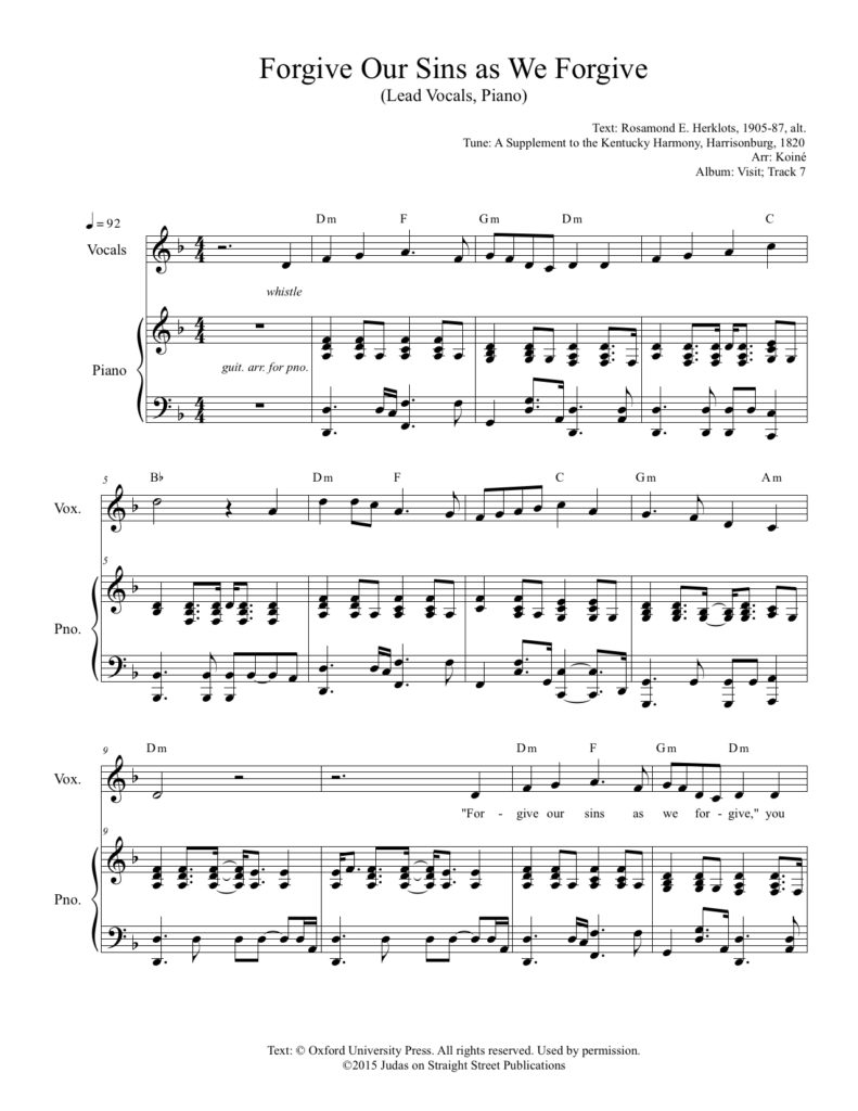 Forgive Our Sins as We Forgive – Koiné